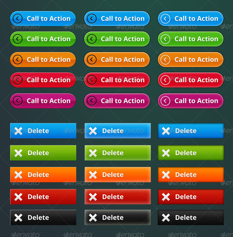 Super Button Pack , Web Elements | GraphicRiver